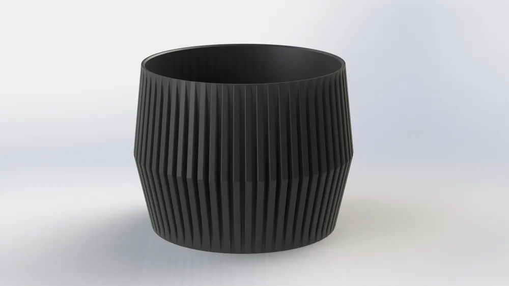 Modern Flower Pot - Free 3D Print Model - MakerWorld