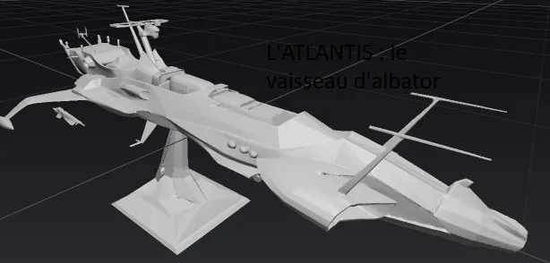 Albator Atlantis ship - Free 3D Print Model - MakerWorld