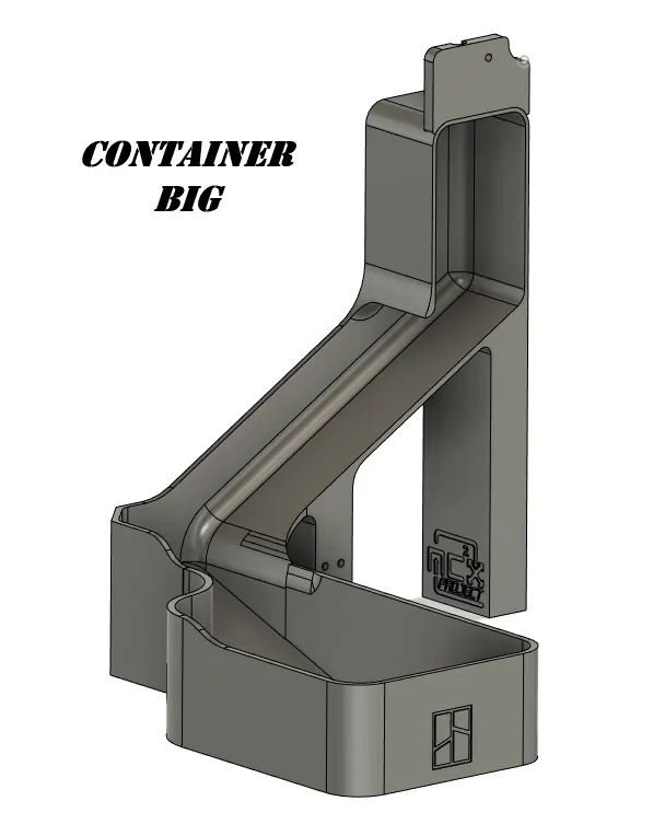 Closed chute for printer waste for (P1P P1S X1) by Mc2.project3D ...