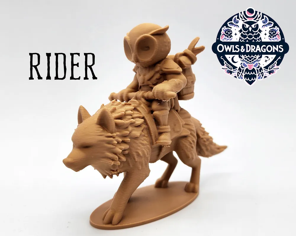 The Wolf Rider - Owls & Dragons by Triple G Workshop MakerWorld ...