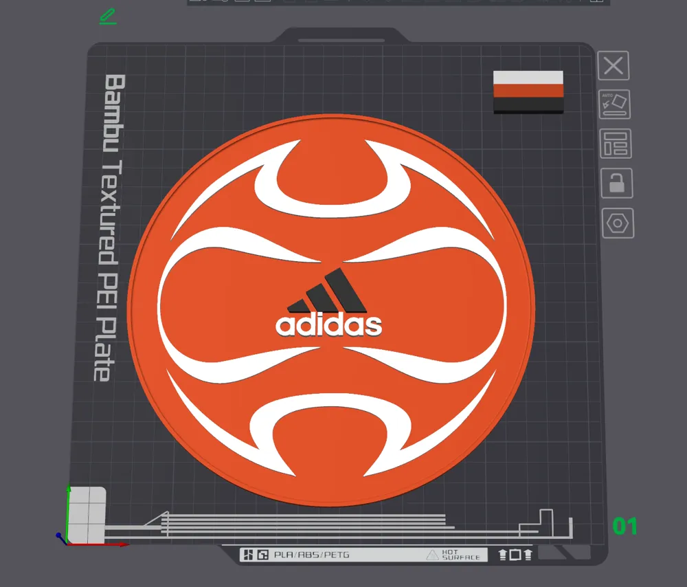 Adidas Wall Art by pavel.bohac - MakerWorld