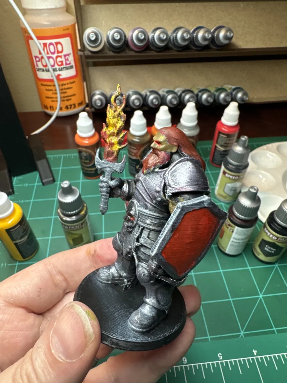 DnD D&D Pathfinder Gaming Fire Giant Miniature by PlayerX MakerWorld ...