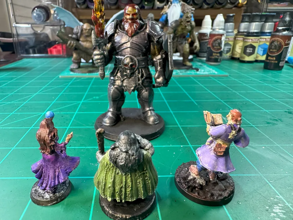 Fire Giant flaming sword:DnD D&D Pathfinder Mini - Free 3D Print Model ...