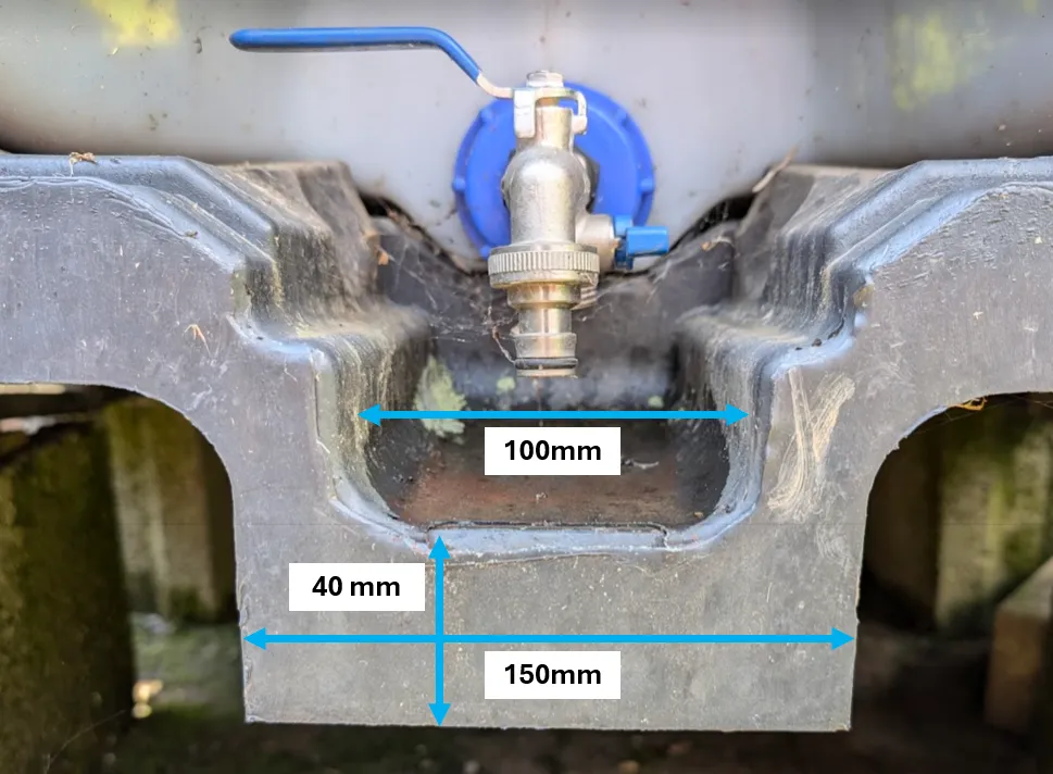 IBC Container Custom Bottom Outlet by Lesard - MakerWorld
