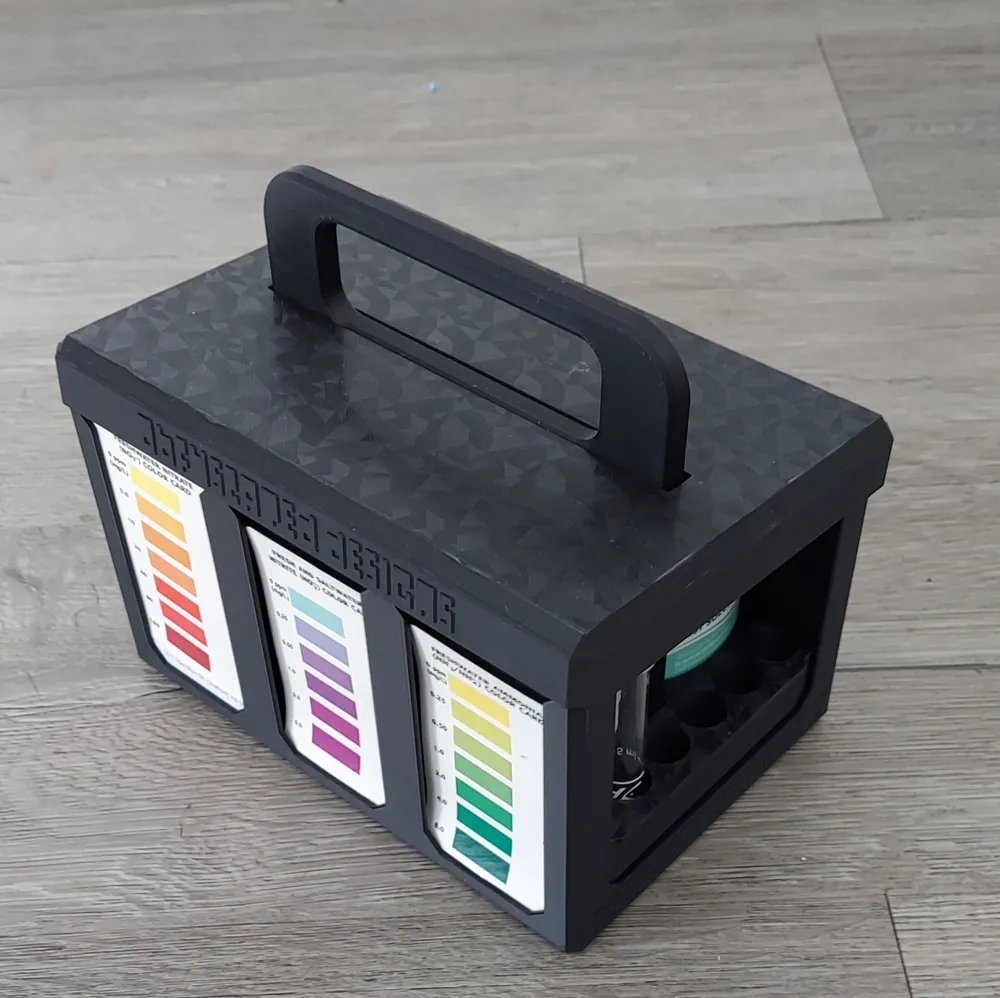 API Master freshwater test kit organizer by Obfuscated - MakerWorld