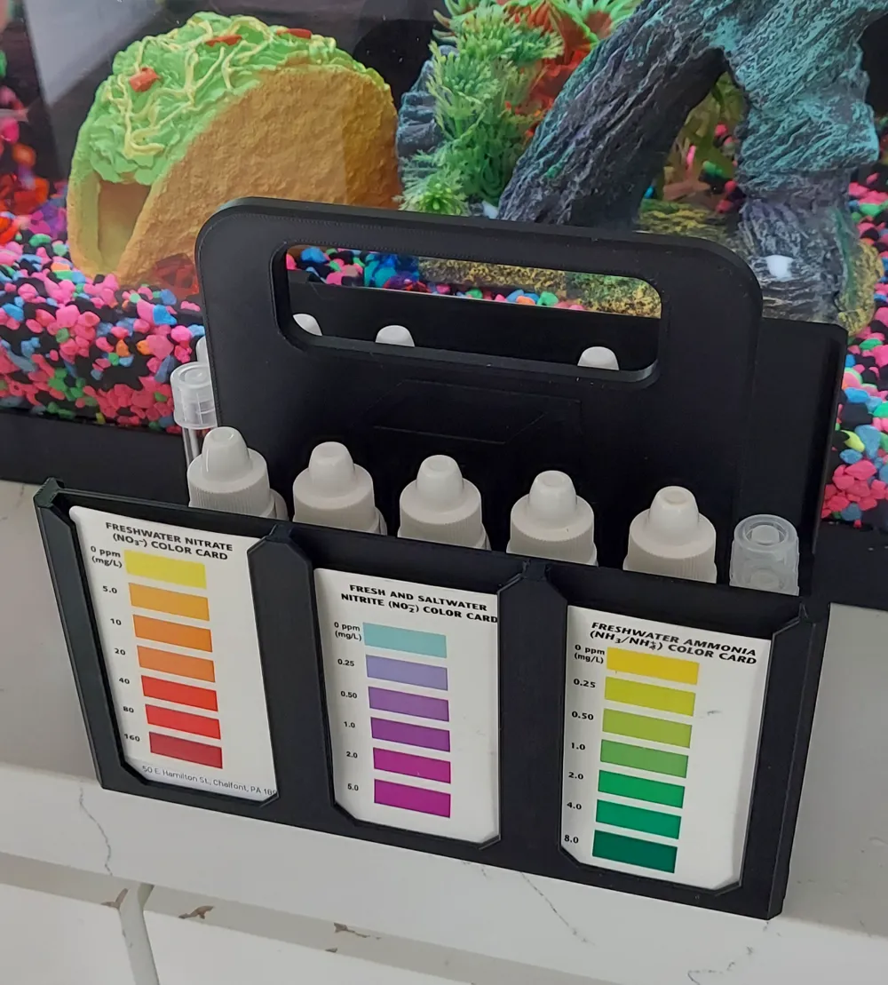 API Master freshwater test kit organizer by Obfuscated - MakerWorld