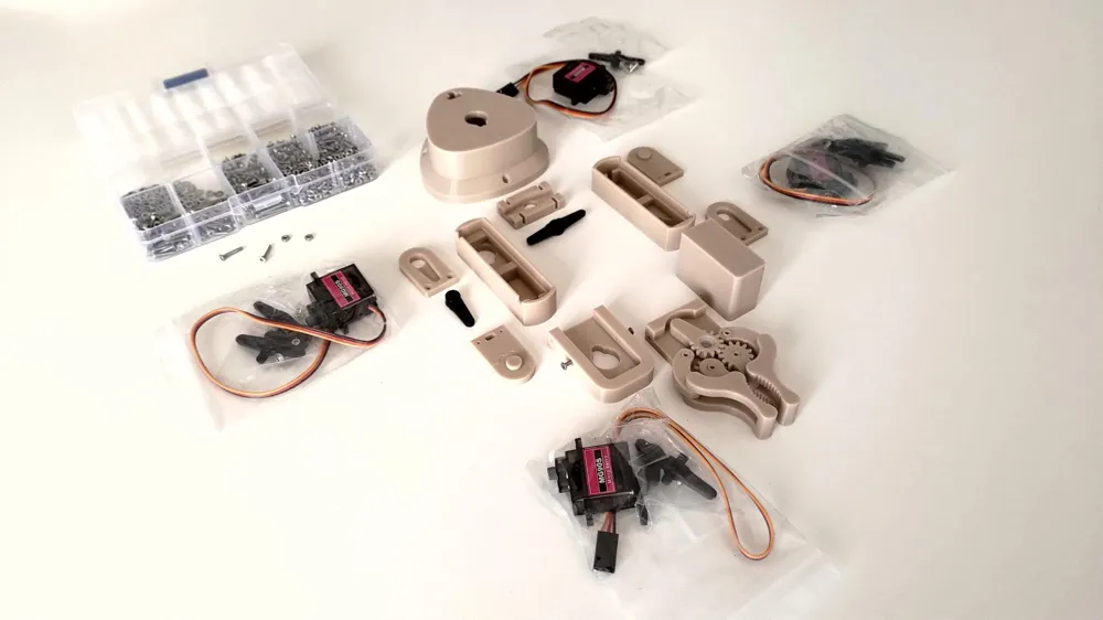 3-Axis Robotic Arm for ESP32 & HomeGenie (V2) - Free 3D Print Model ...