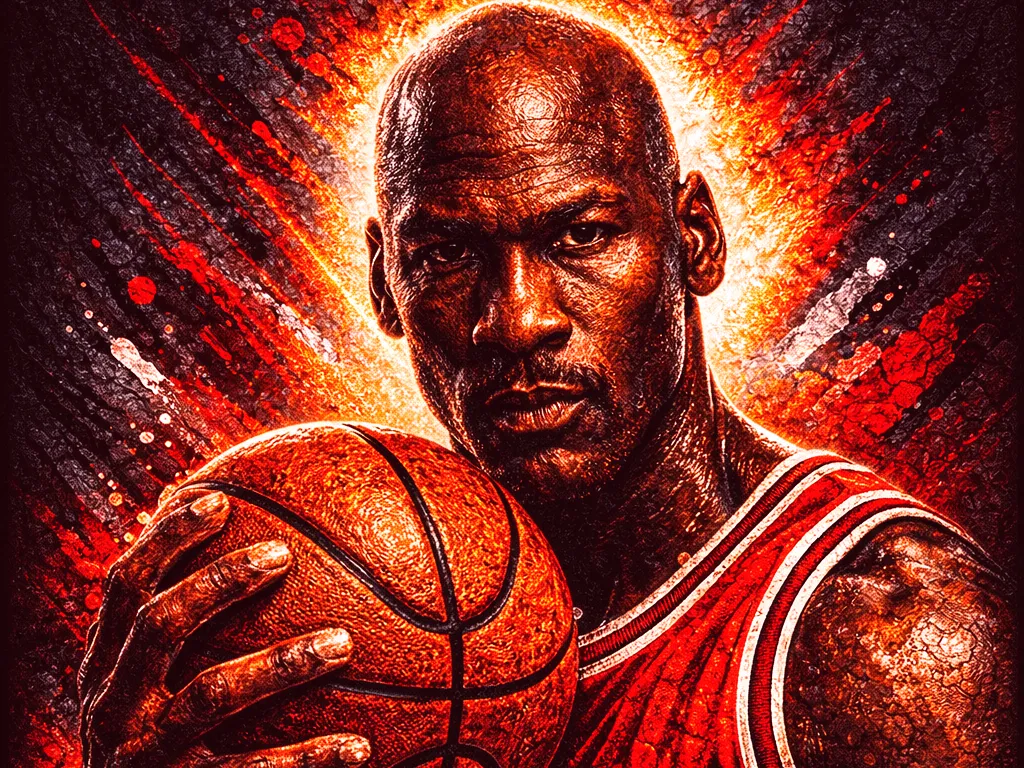 Hueforge portrait Michael Jordan - Free 3D Print Model - MakerWorld
