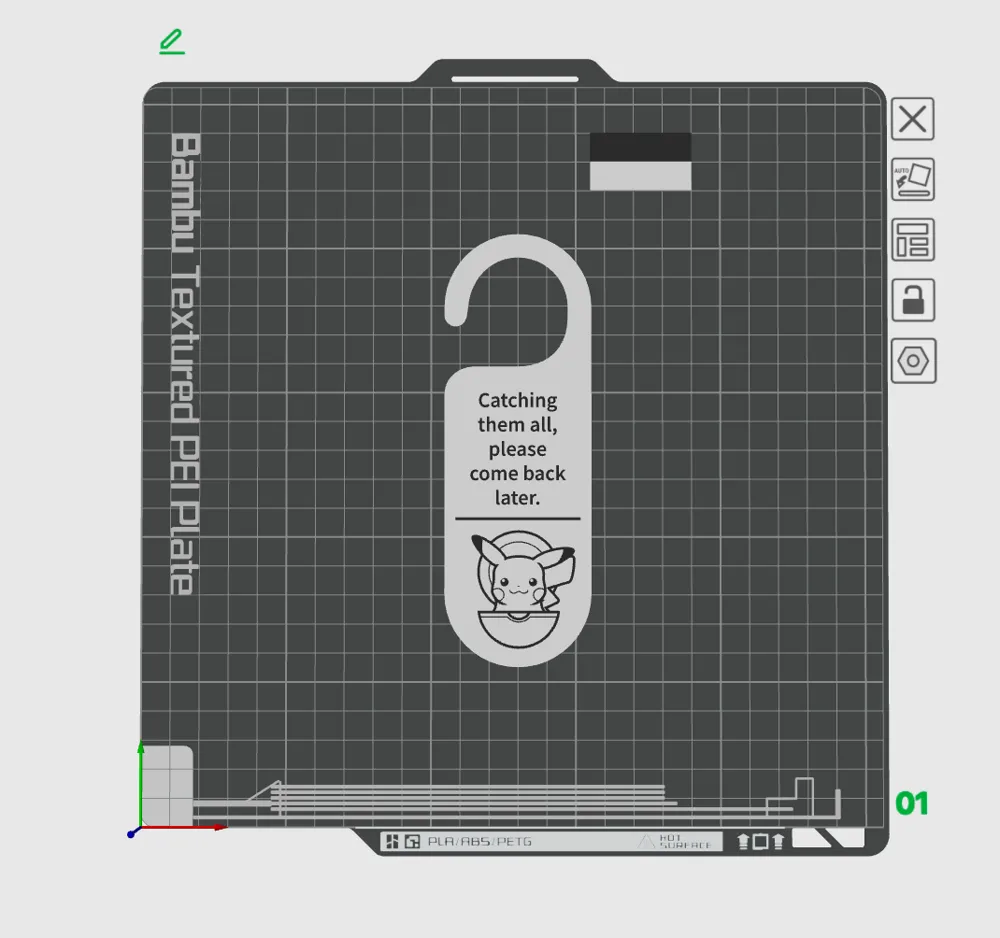 Pokemon Door Hanger / Do Not Disturb / Pikachu by 3D Prints This Week ...