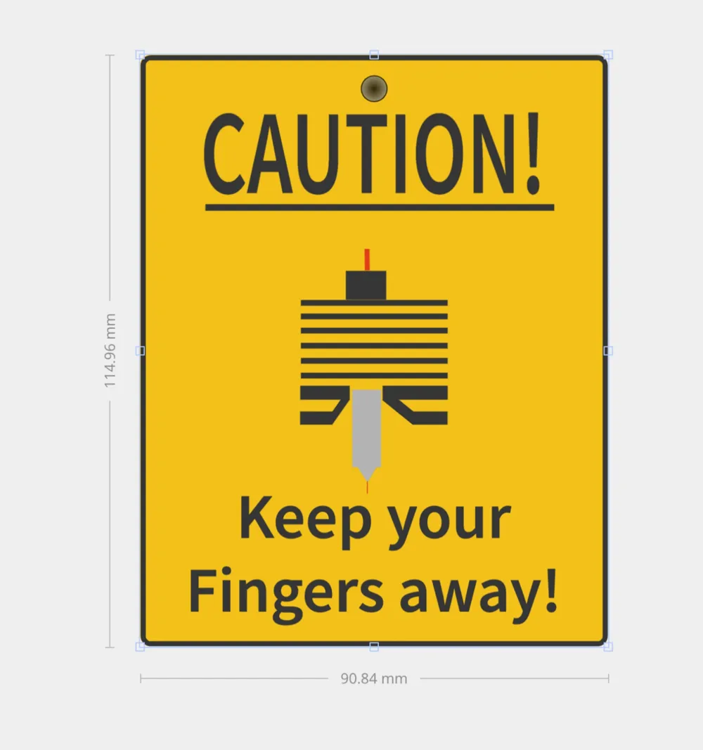 Bambu Labs Caution Sign by Thor3D - MakerWorld