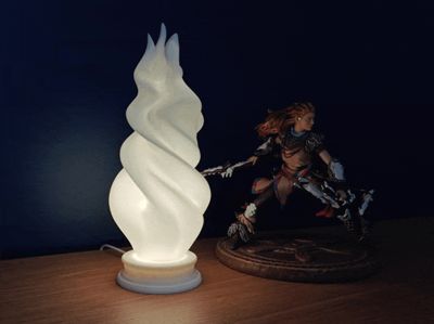 The Flame Lamp (LED Lamp Kit 001) by GK Design MakerWorld: Download ...