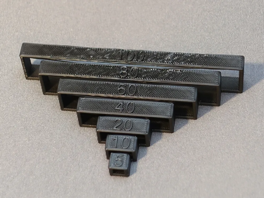 Bridging Test - 5 to 100 mm by Tridense MakerWorld: Download Free 3D Models