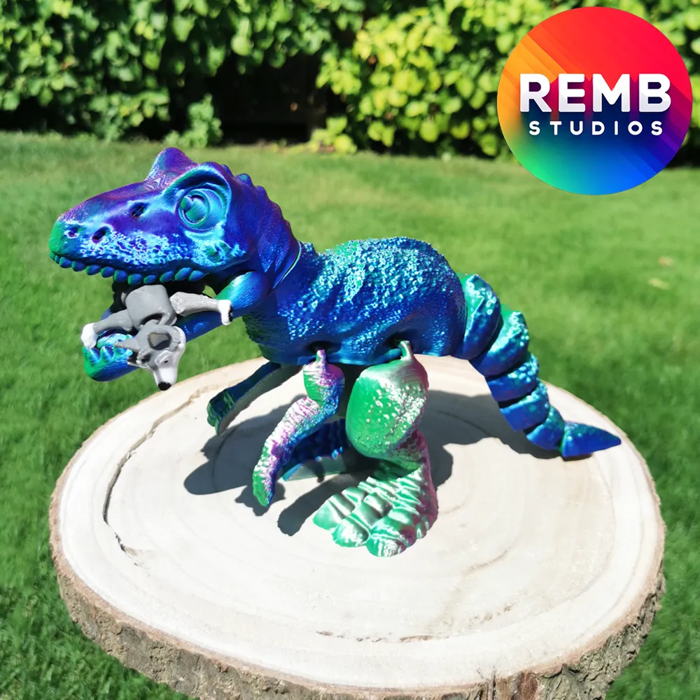 Flexi T-Rex Dinosaur | Articulated Trex NO support by Remb Studios ...
