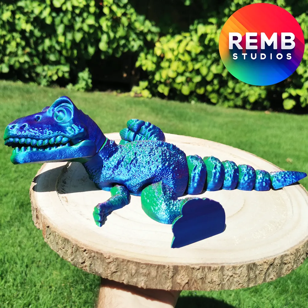 Flexi T-Rex Dinosaur | Articulated Trex NO support by Remb Studios MakerWorld: Download Free 3D ...