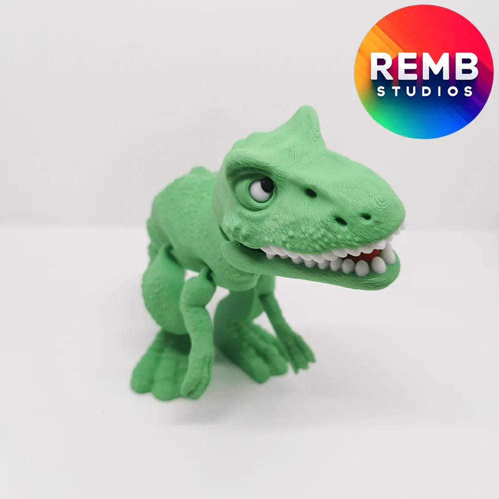 Flexi T-Rex Dinosaur | Articulated Trex NO support by Remb Studios ...