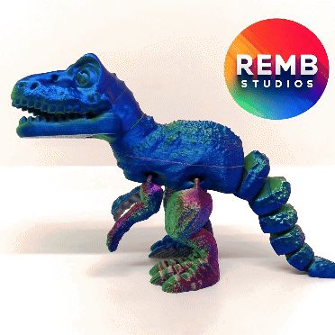 Flexi T-Rex Dinosaur | Articulated Trex NO support by Remb Studios MakerWorld: Download Free 3D ...