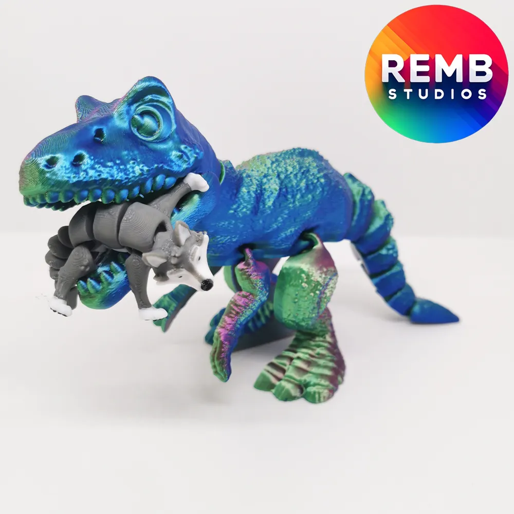 Flexi T-Rex Dinosaur | Articulated Trex NO support by Remb Studios ...