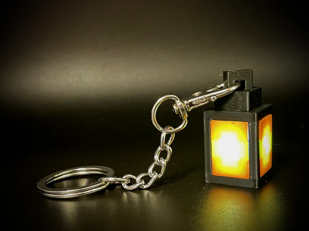 Minecraft glowing lantern Keychain - Free 3D Print Model - MakerWorld