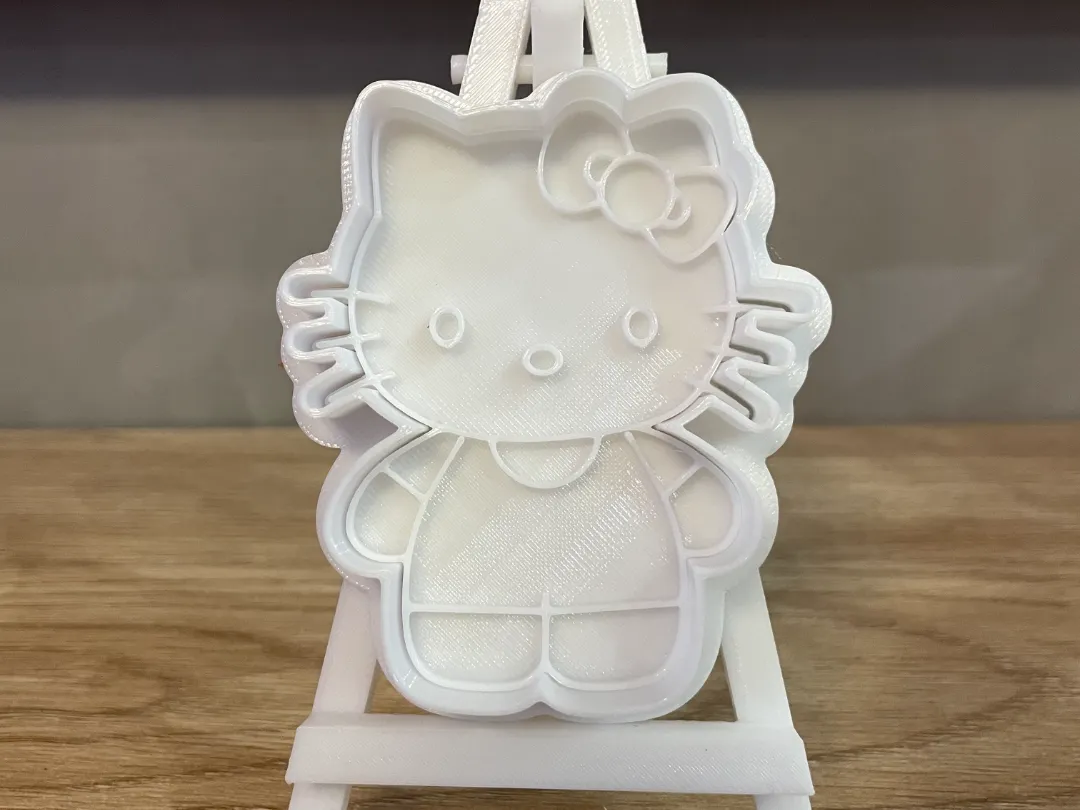 Hello Kitty - cookie cutter+ stamp - Free 3D Print Model - MakerWorld