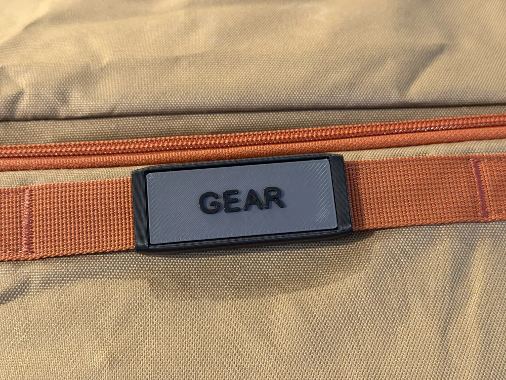 Strap Labels with no AMS needed - Free 3D Print Model - MakerWorld