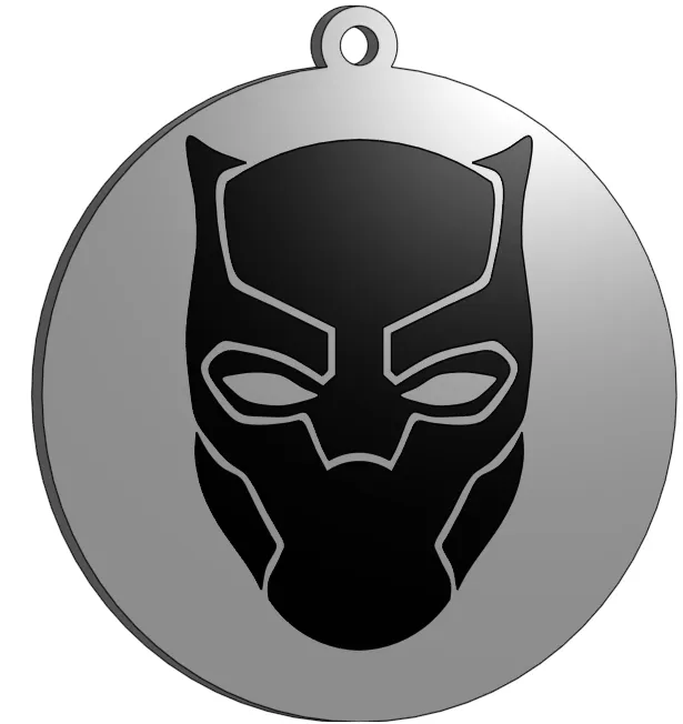Black Panther Keychain by Garber Creations - MakerWorld