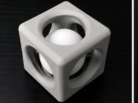 Floating Sphere Cube - Free 3D Print Model - MakerWorld