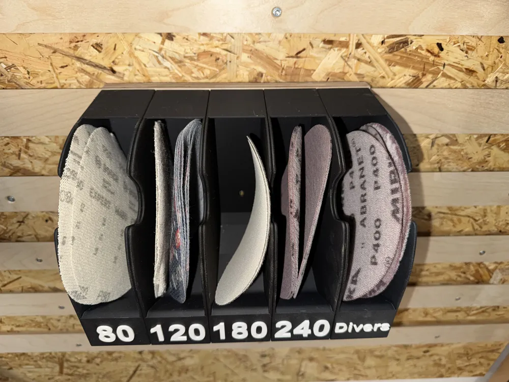 Modular Sandpaper Organizer for 150mm / 6