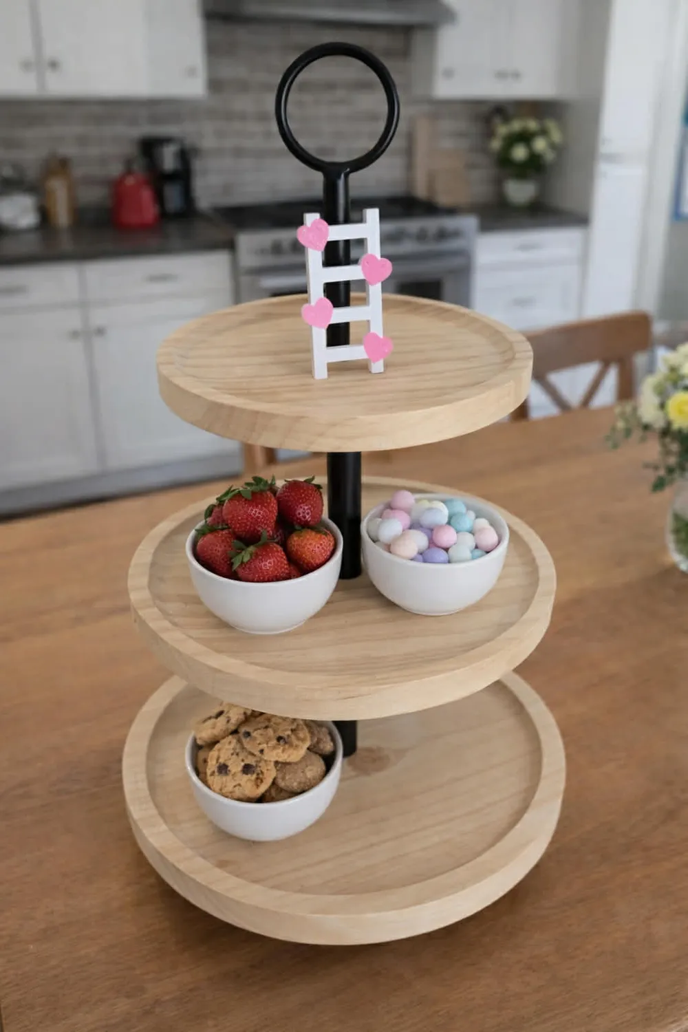 Mini Escada de Corações de Dia dos Namorados para Bandejas em Camadas ...