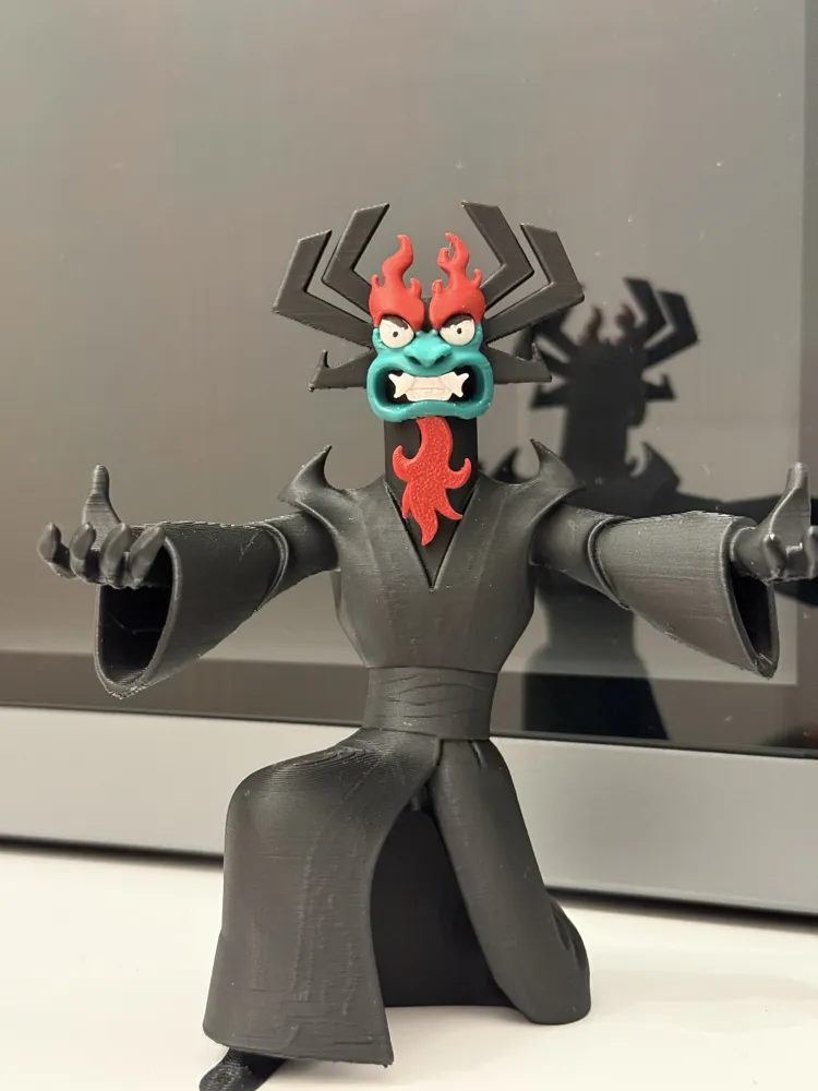 Aku Pen Holder - Samurai Jack - Free 3D Print Model - MakerWorld