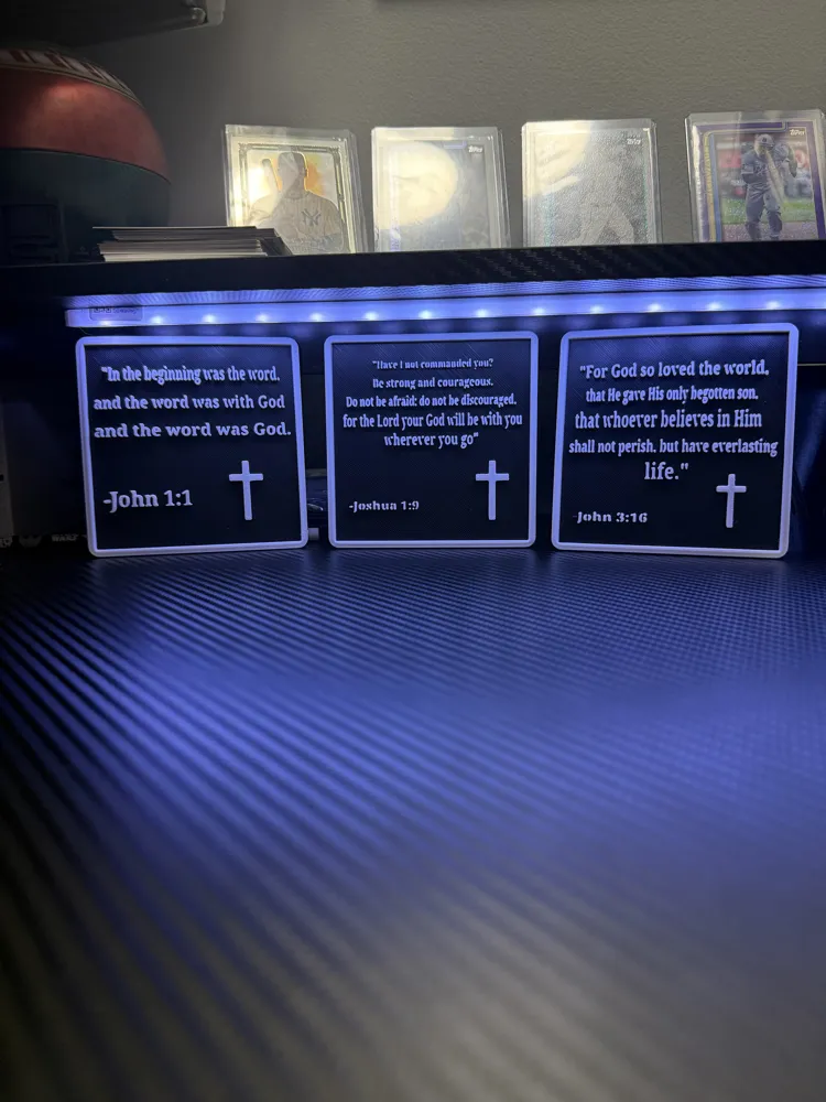 Bible verse plaque - Free 3D Print Model - MakerWorld