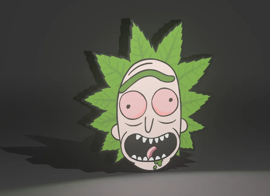 Weed Rick! by MemeDaddy MakerWorld: Download Free 3D Models
