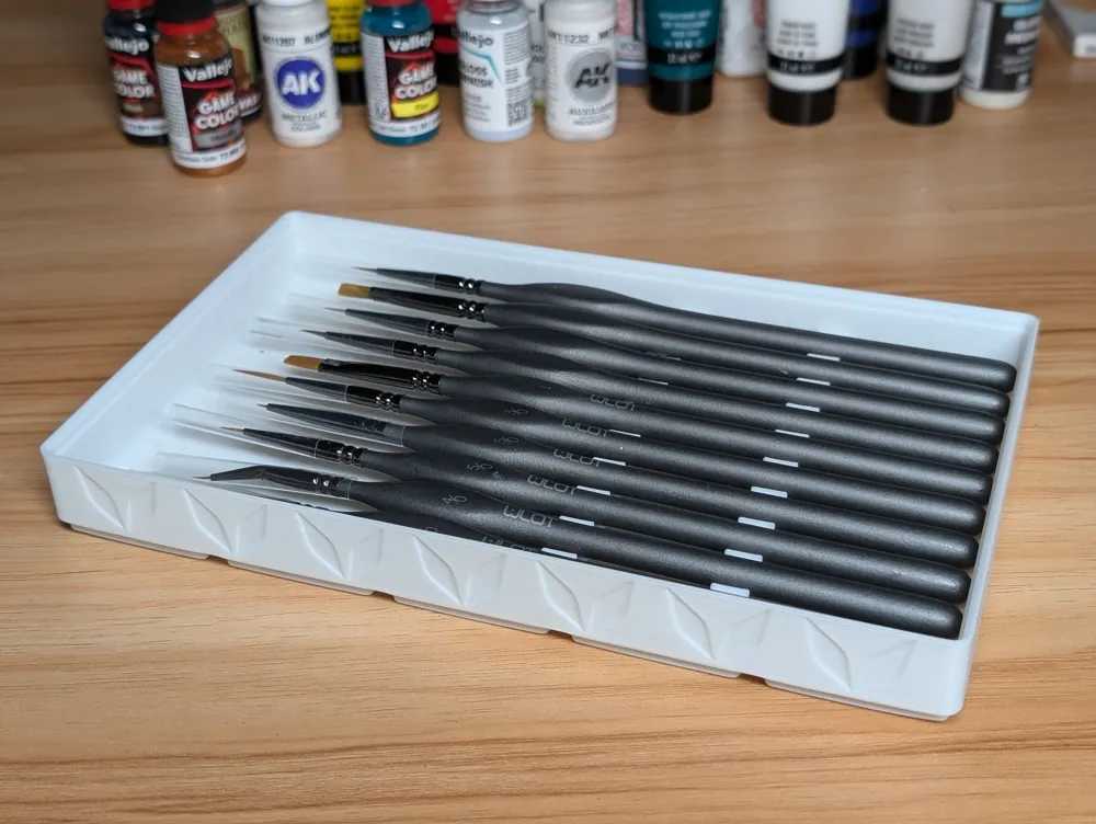 Stackable Gridfinity Paints and Brush Organizer by olerym MakerWorld ...