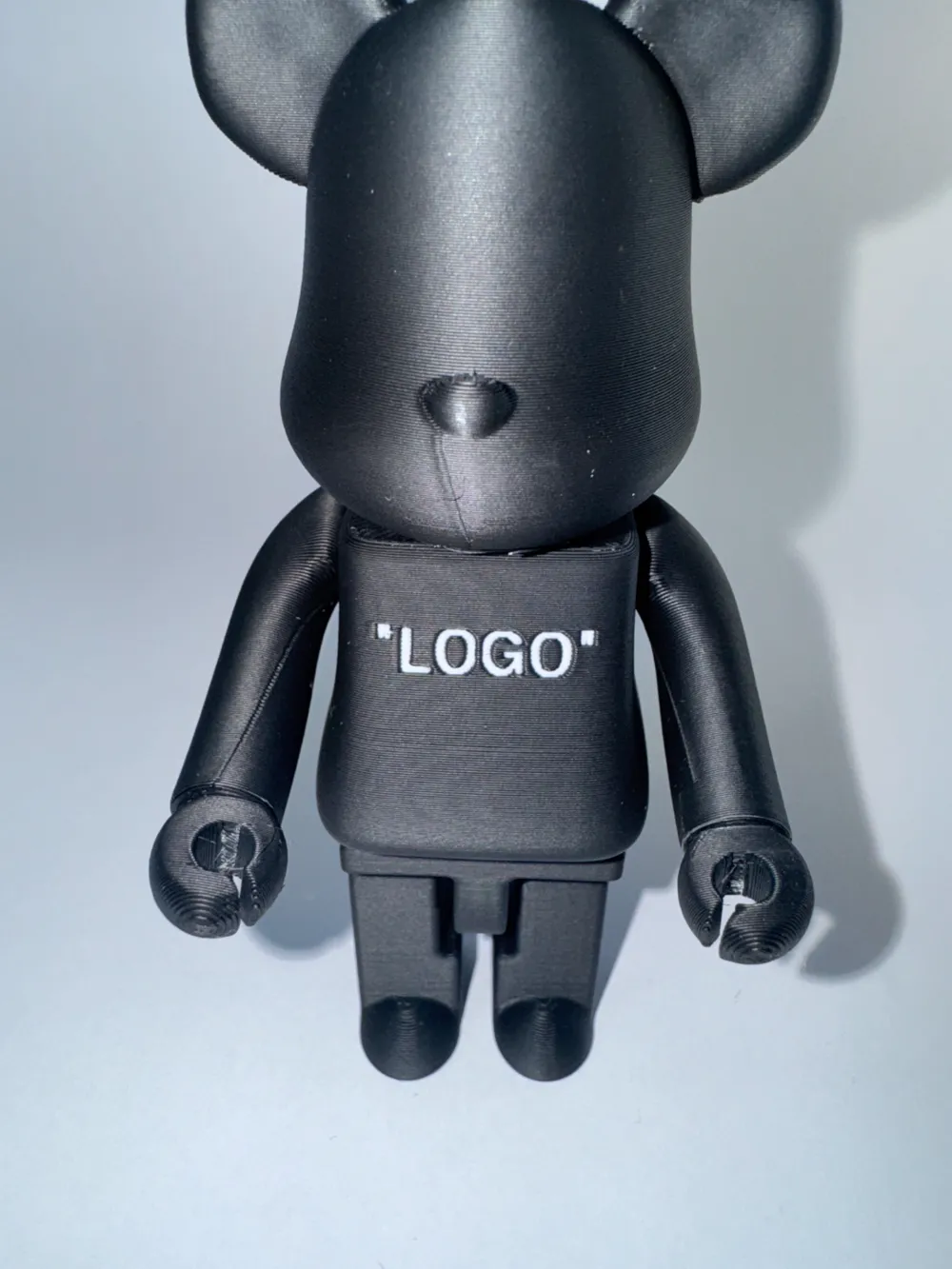Bearbrick Off White "LOGO" by Blessed Ape - MakerWorld