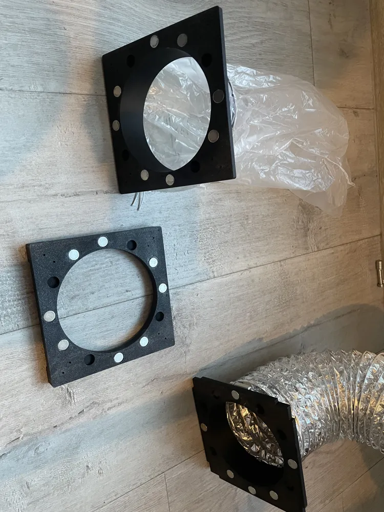 【Magnetic Quick Release】3D Printer Exhaust Fan Flange Kit | Screen-Free ...