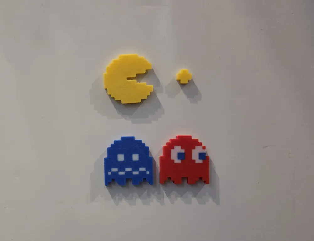 Pacman fridge Magnet set by Westy74 MakerWorld: Download Free 3D Models