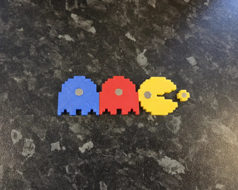 Pacman fridge Magnet set by Westy74 MakerWorld: Download Free 3D Models