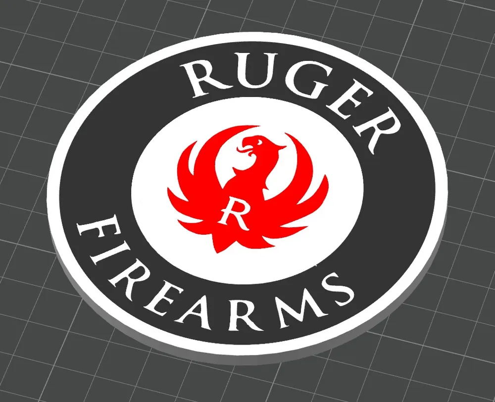 Ruger Firearms Logo Magnet - Free 3D Print Model - MakerWorld