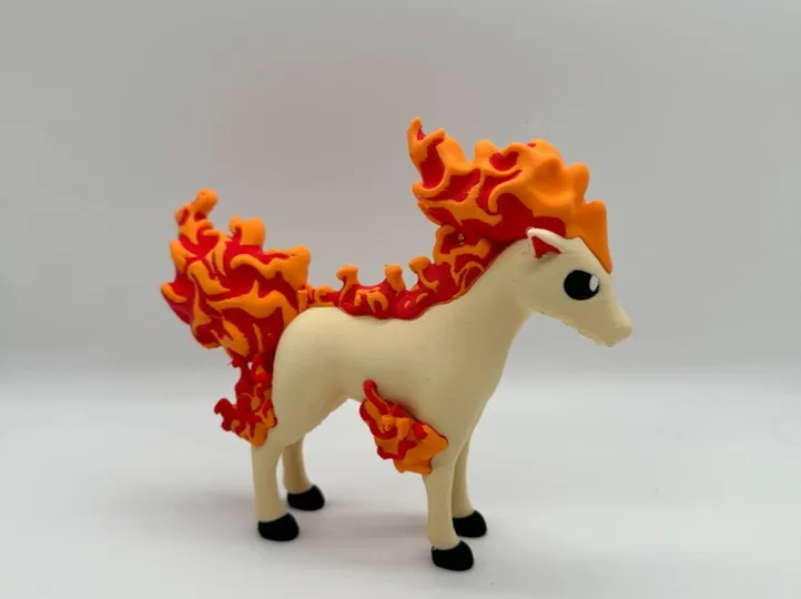 Ponyta Multicolore - Modèle d'Impression 3D Gratuit - MakerWorld