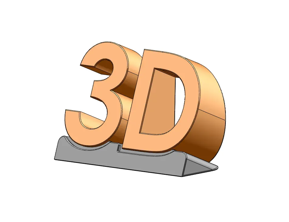 '3D' Text (2) by Creative Electronics - MakerWorld