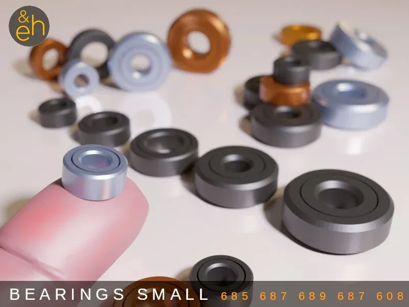Small Bearings - 5 Sizes: 685, 687, 689, 629, 608 - Free 3D Print Model ...