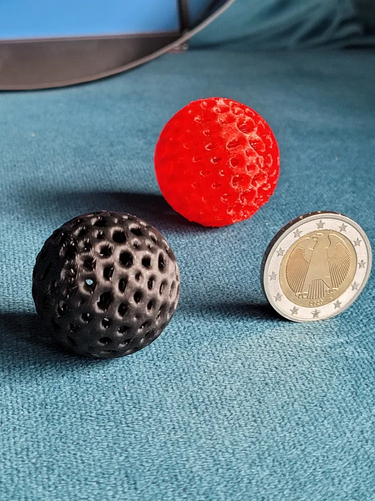 Fuzzy Ball - TPU (super bouncy) - Free 3D Print Model - MakerWorld