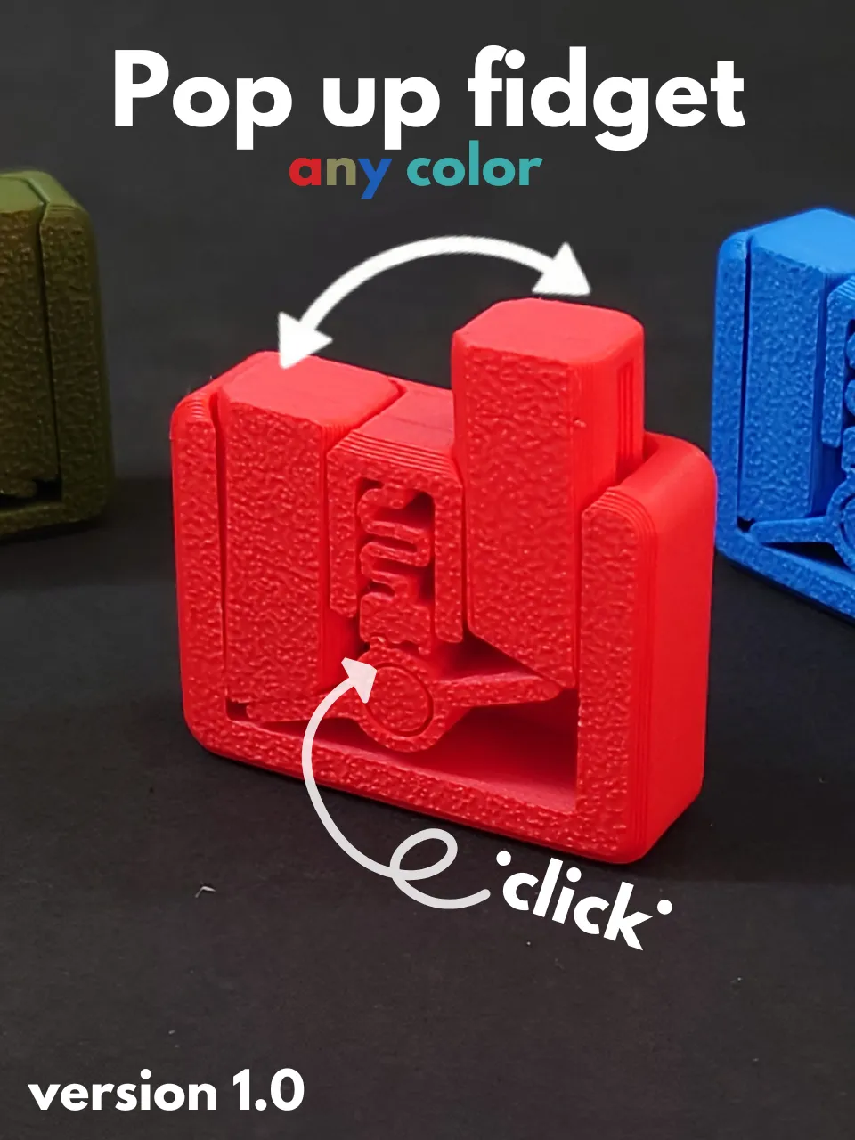 Pop Switch Fidget Toy by Typool MakerWorld: Download Free 3D Models