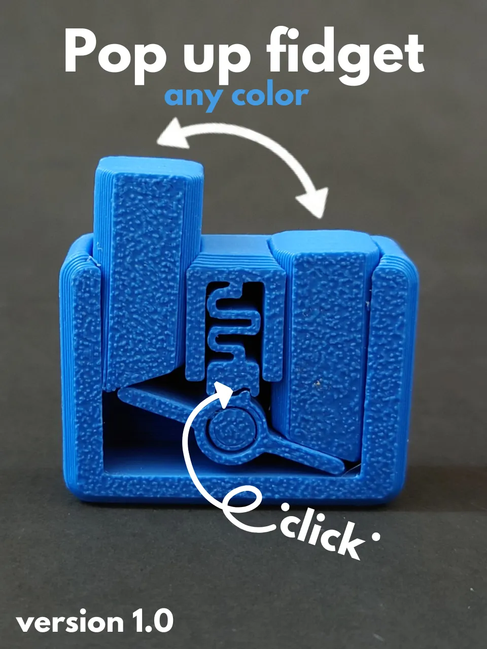 Pop Switch Fidget Toy by Typool MakerWorld: Download Free 3D Models