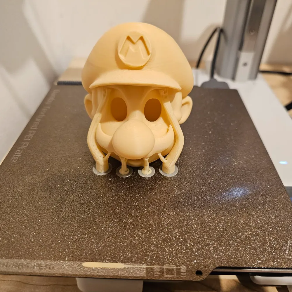 Full Head Super Mario Mask + nose holes by S3D MakerWorld: Download ...