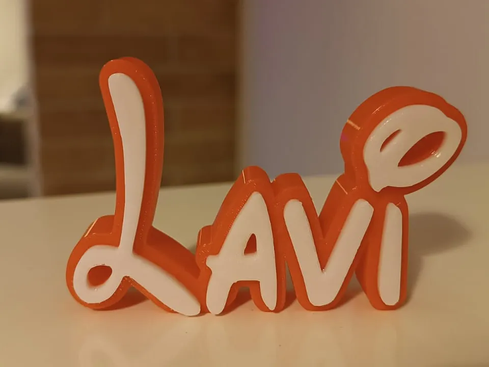 Lavi Disney Name Sign Decorate Room child Birthday - Free 3D Print ...