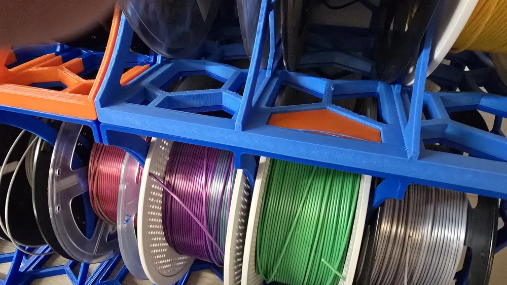 Modular Filament Shelf for 3 Spools - Free 3D Print Model - MakerWorld