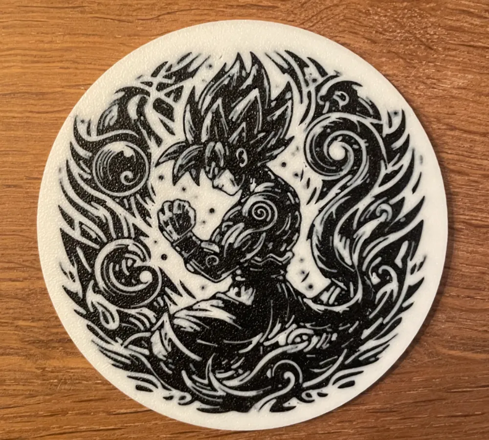 Goku Coaster / DragonBall Z / DBZ / Drink holder by 3D Prints This Week ...