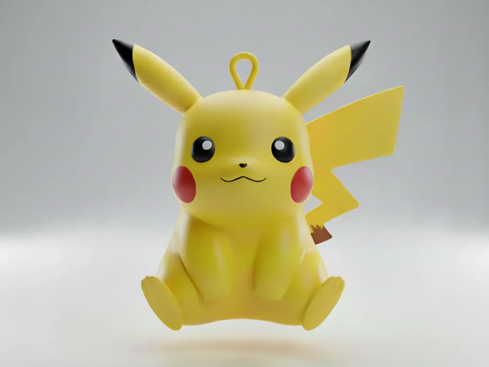 Pikachu keychain - Free 3D Print Model - MakerWorld