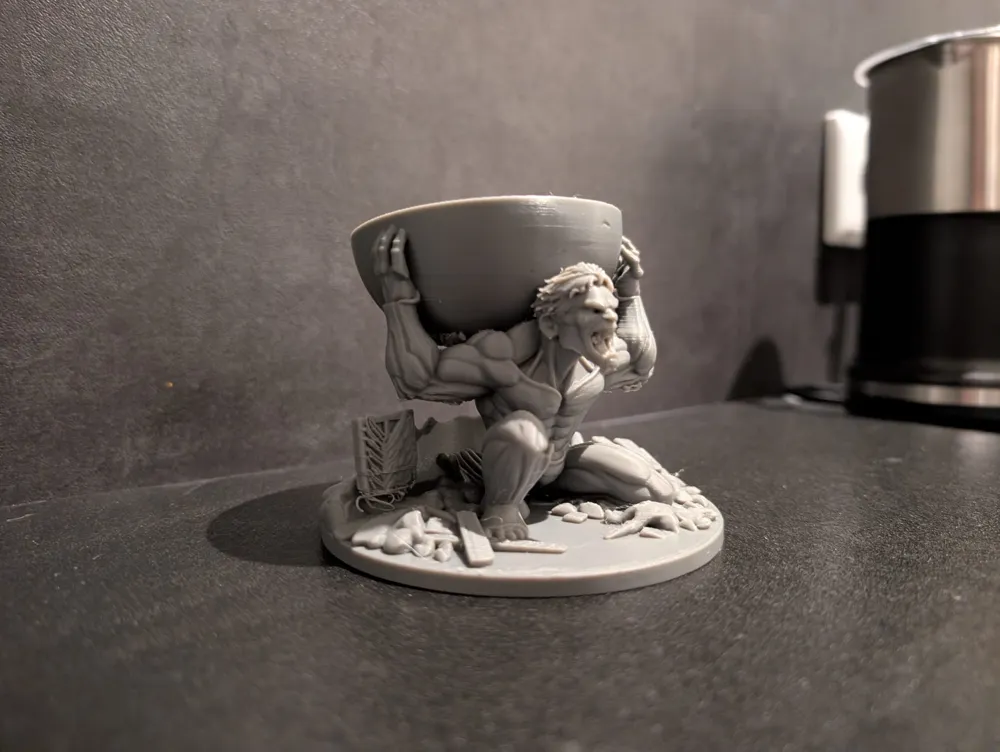 Attack Titan Candy Bowl - Free 3D Print Model - MakerWorld