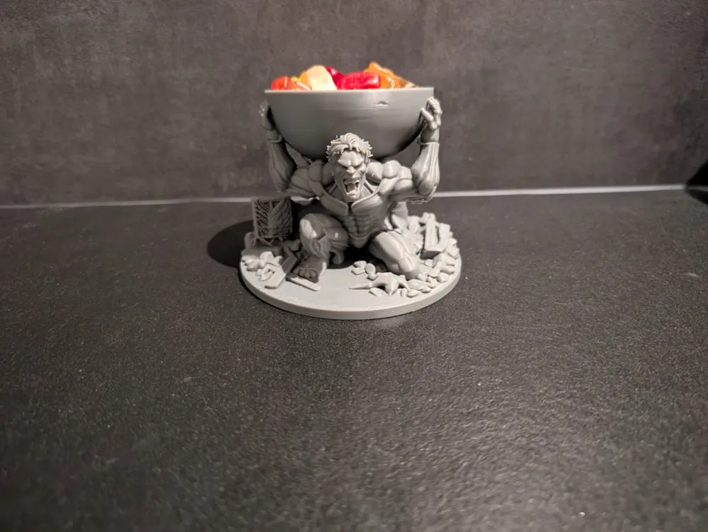 Attack Titan Candy Bowl - Free 3D Print Model - MakerWorld